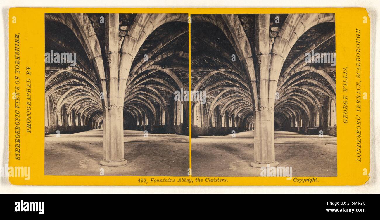 Fountains Abbey, the Cloisters.. George Willis (British, active 1860s ...