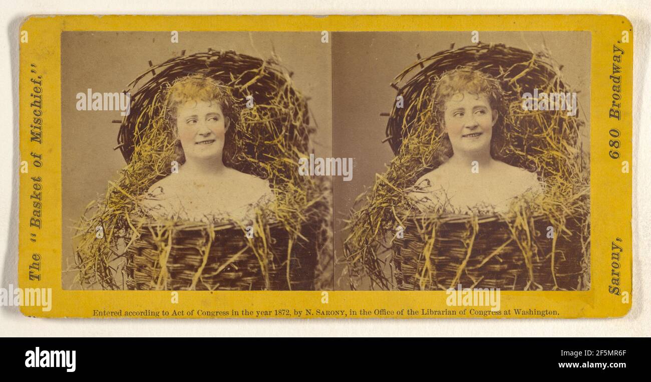 The "Basket of Mischief.". Napoleon Sarony (American, born Canada, 1821 ...