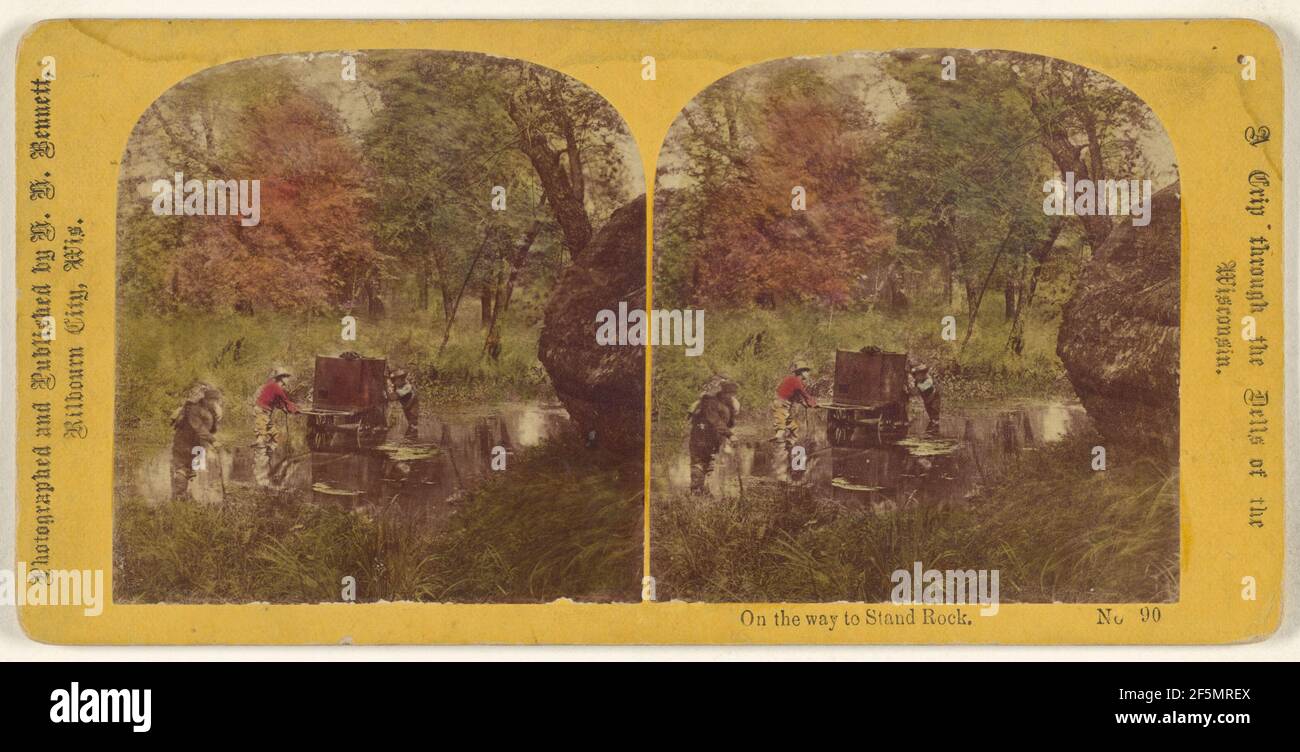 On the way to Stand Rock. Wisconsin Dells. Henry Hamilton Bennett ...