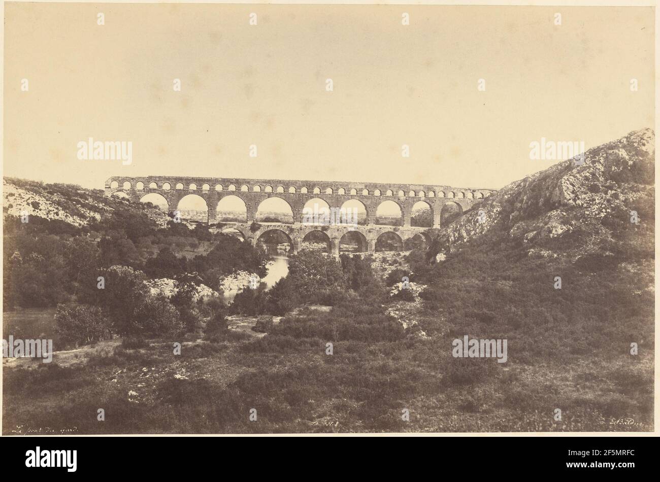 Le Pont du Gard. Édouard Baldus (French, born Germany, 1813 - 1889 ...