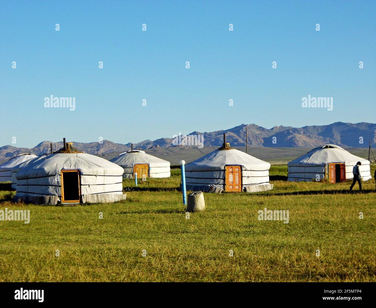 yurt camp Bayan Gobi, Mongolia Stock Photo - Alamy