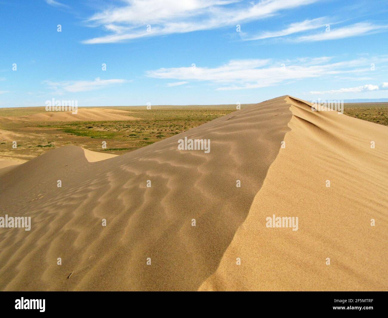 shifting sand dune, Gobi Desert, Mongolia Stock Photo - Alamy