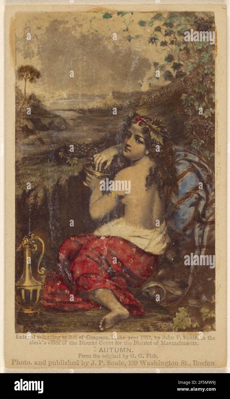 Autumn. From the original by G.G. Fish.. John P. Soule (American, 1827 ...