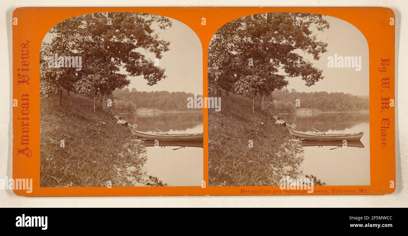 Lake Roland, Baltimore, Maryland. William M. Chase (American, 1817 ...