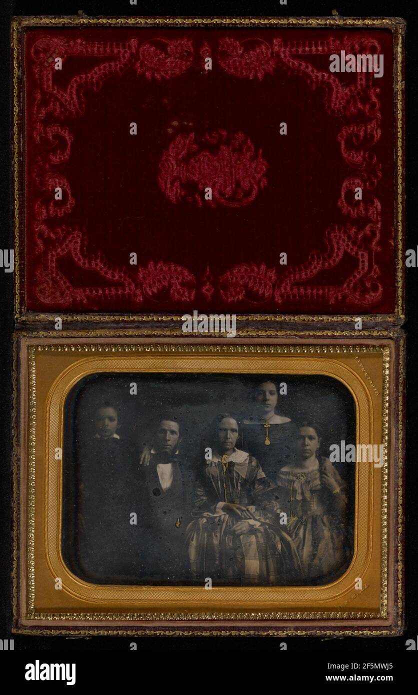 Family Portrait. James P. Ball (American, about 1826 - 1905 Stock Photo ...