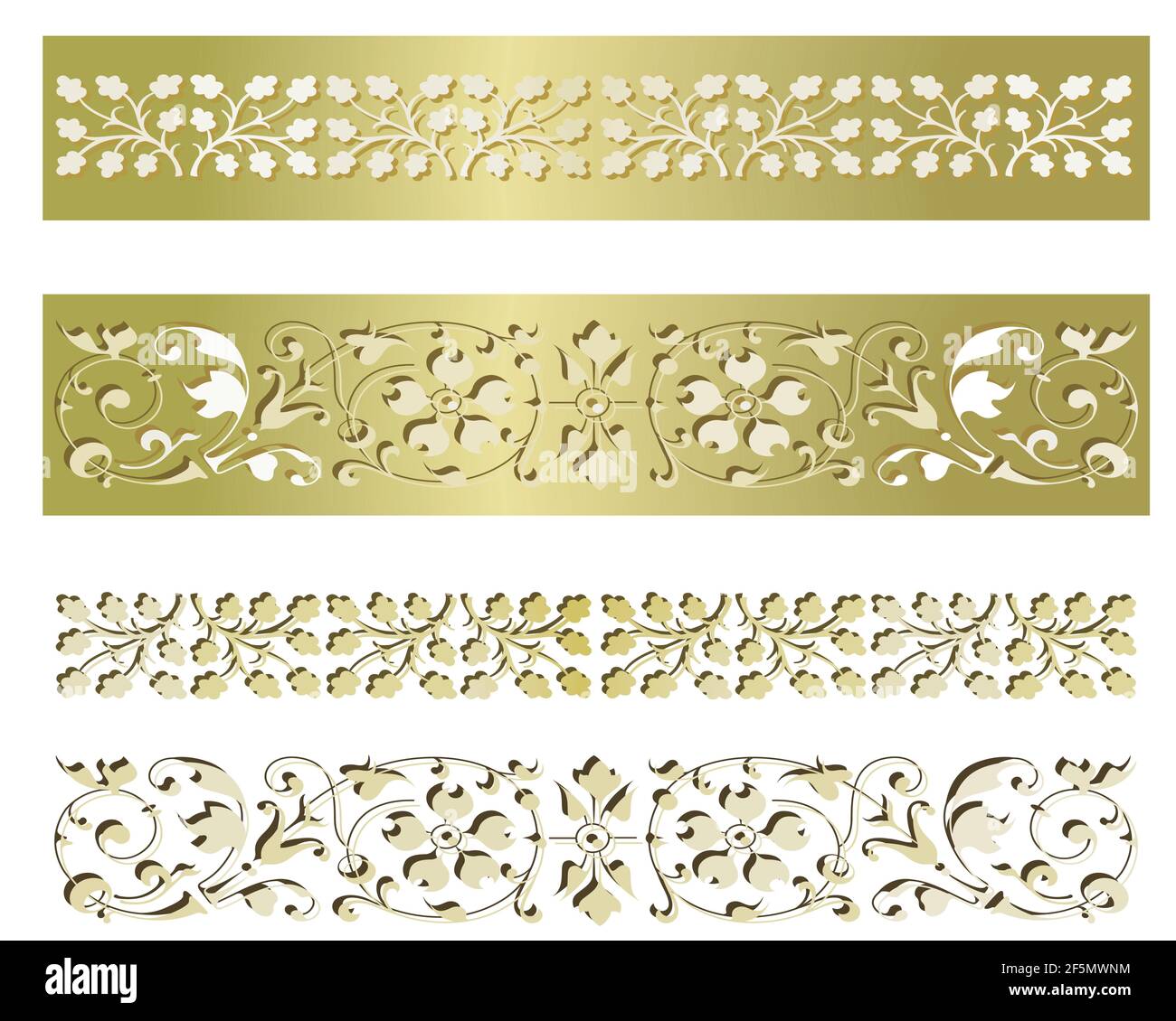 Gold borders, golden frame illustration Stock Vector Image & Art - Alamy