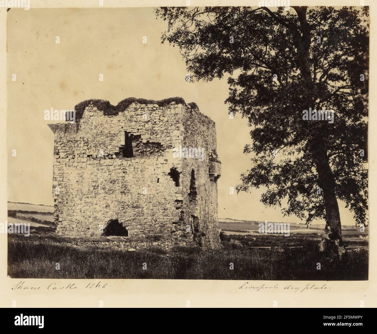 Shane Castle. Francis Edmond Currey (British, 1814 - 1896 Stock Photo ...