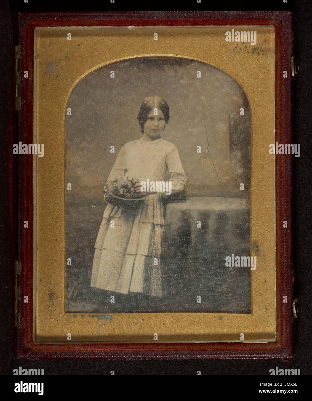 Portrait of a young girl. Antoine Claudet (French, 1797 - 1867 Stock ...