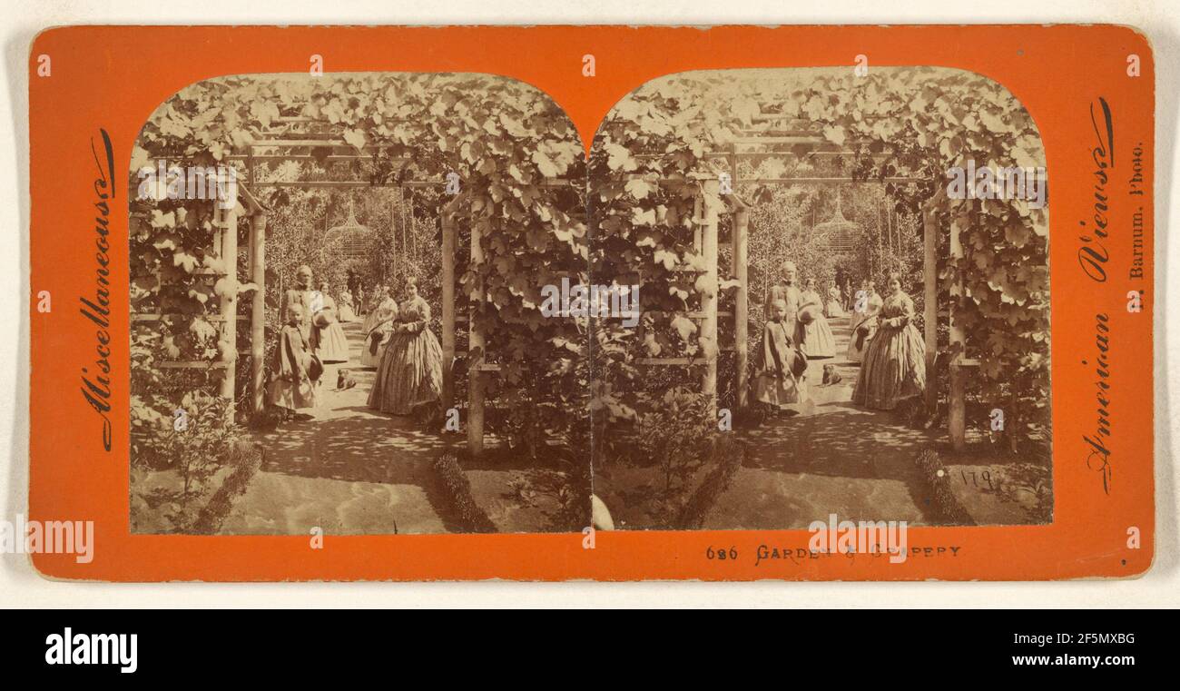 Garden & Grapery.. Deloss Barnum (American, 1825 - 1873 Stock Photo - Alamy