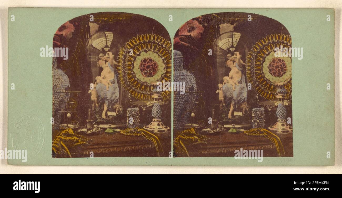 Top of a vanity filled with objects Stock Photo - Alamy