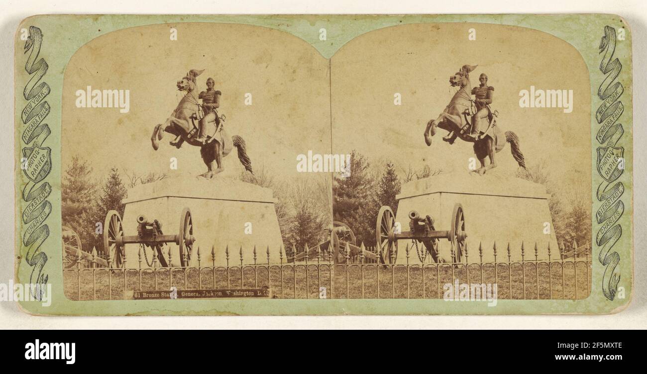 Bronze Statue, General Jackson, Washington, D.C.. Charles Bierstadt ...