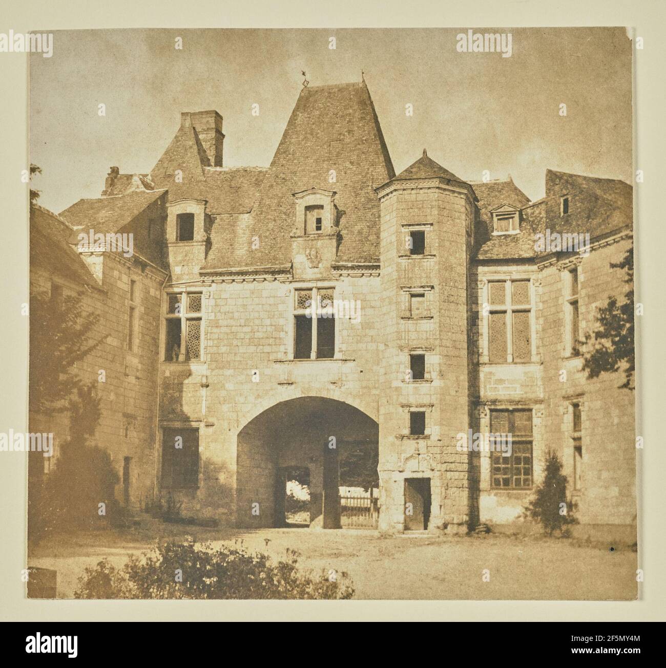 Building with arched entry. Hippolyte Bayard (French, 1801 - 1887 Stock ...