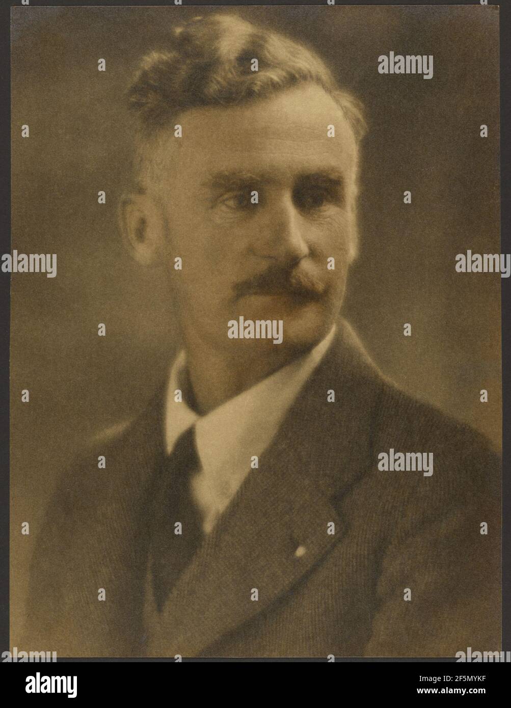 Portrait of a Man with White Lapel Pin. Louis Fleckenstein (American ...