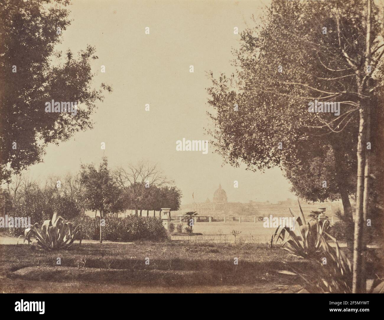 St Peters from the Pincian, Rome. Jane Martha St. John (British, 1801 ...
