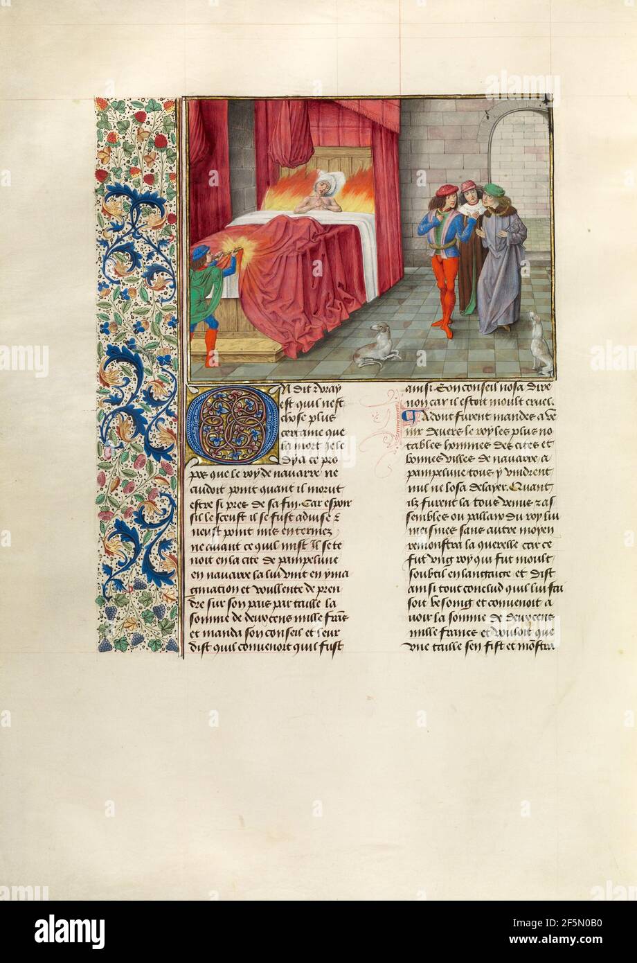 The Bed of the King of Navarre Set on Fire. Master of the Getty ...