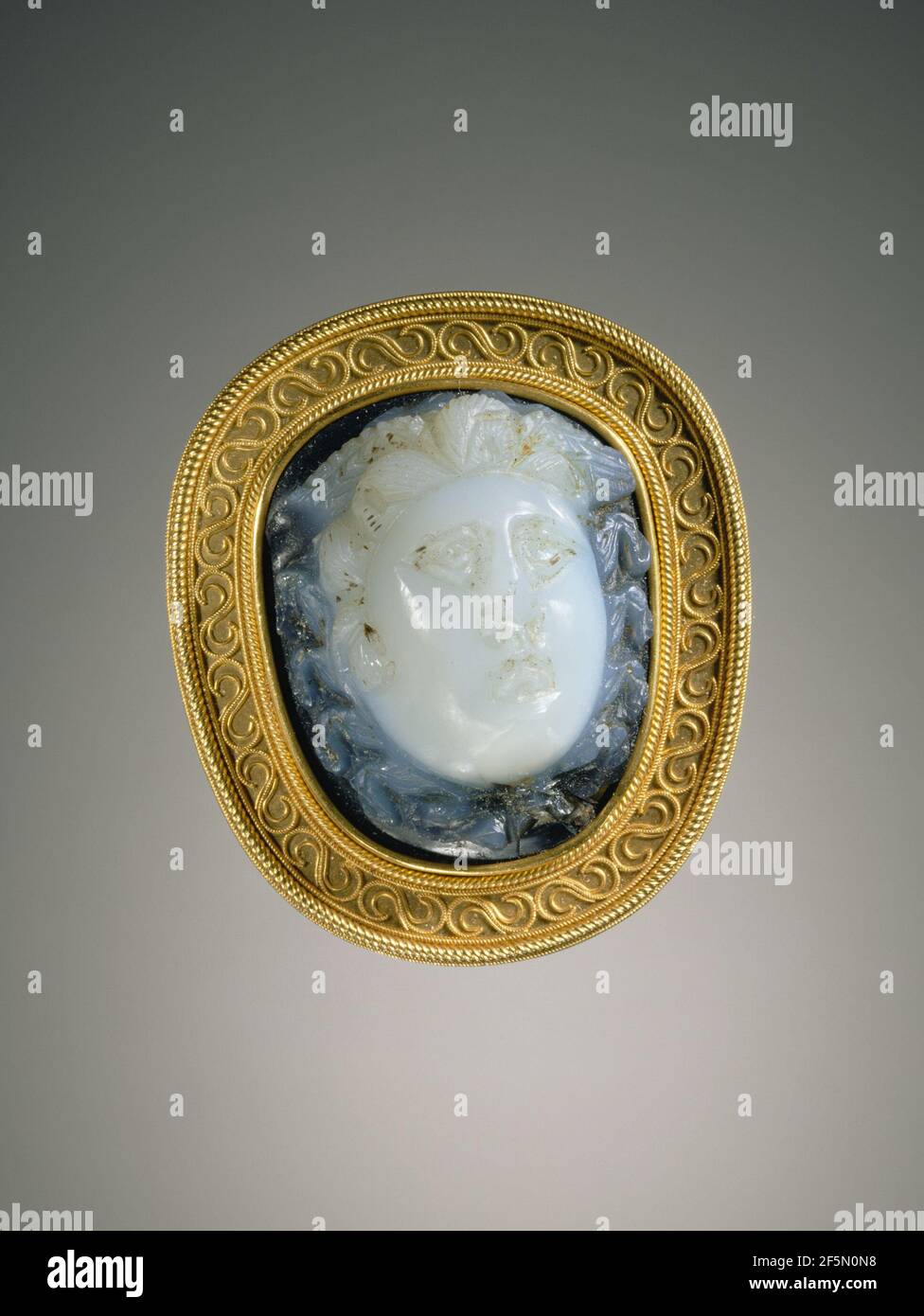 Cameo set in a 19th century mount Stock Photo - Alamy