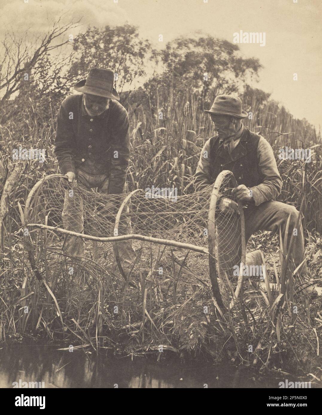 Setting Up the Bow-Net. Peter Henry Emerson (British, born Cuba, 1856 ...