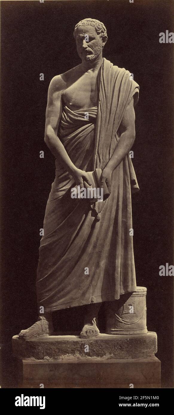 Statue of Demosthenes - Vatican Museum. Robert Macpherson (Scottish ...