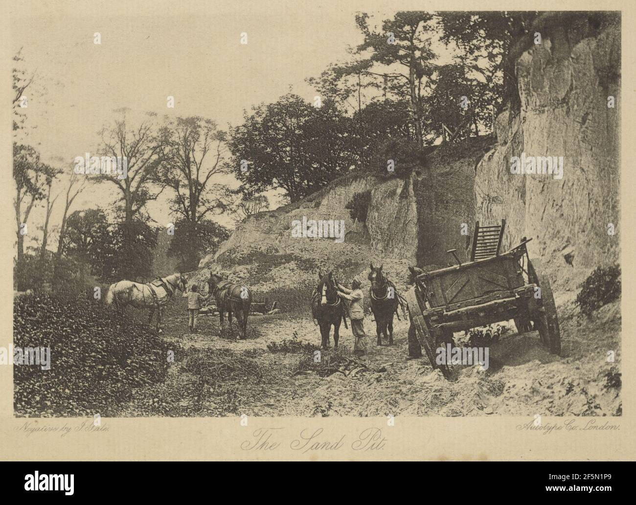 The Land Pit. Col. Joseph Gale (British, 1830 - 1906 Stock Photo - Alamy