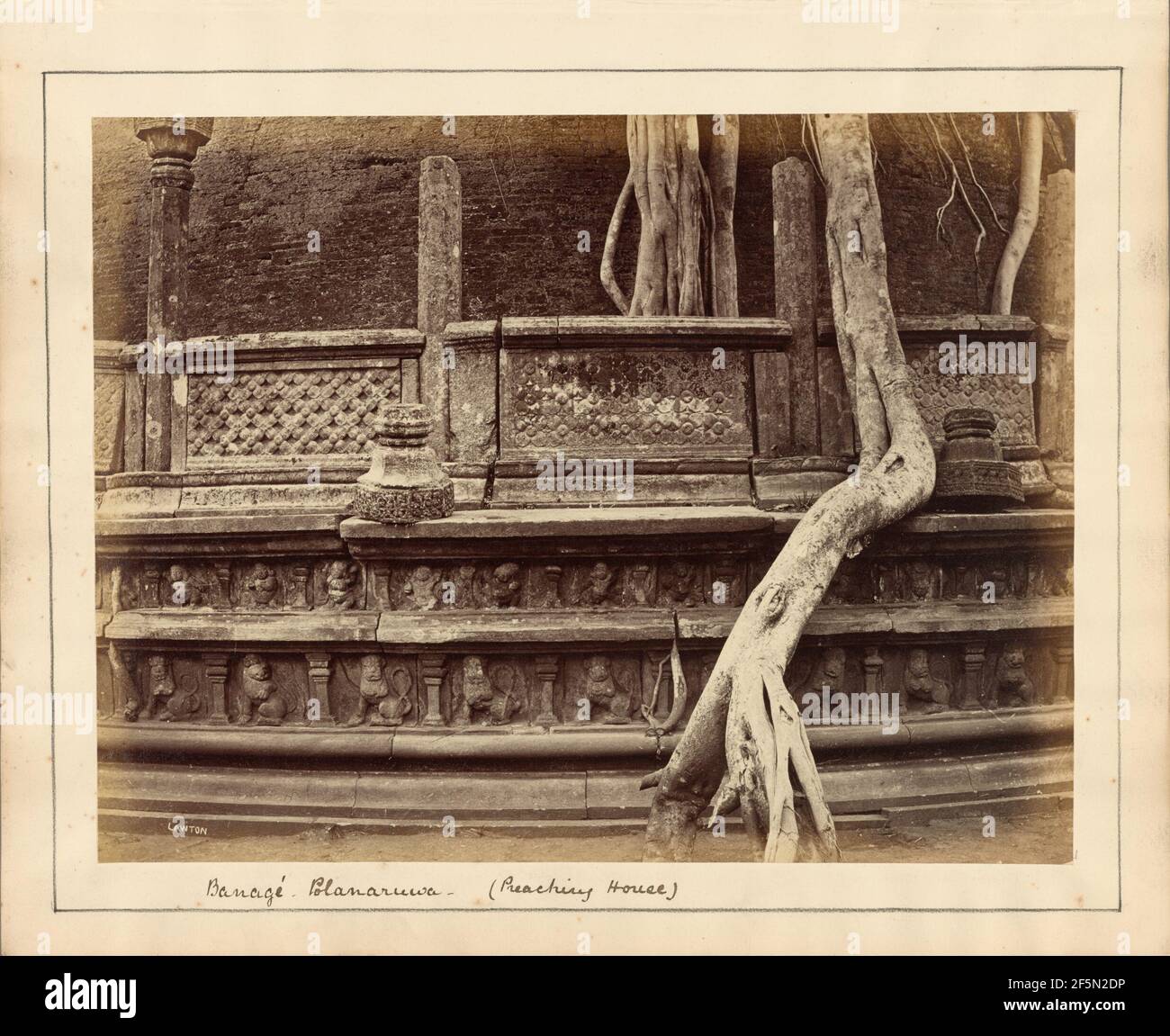 Banagé Polanaruwa (Preaching House). Joseph Lawton (British, died 1872 ...