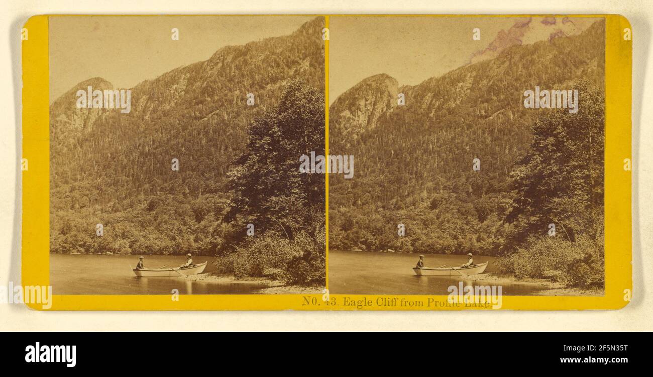 Eagle Cliff from Profile Lake.. Benjamin West Kilburn (American, 1827 ...