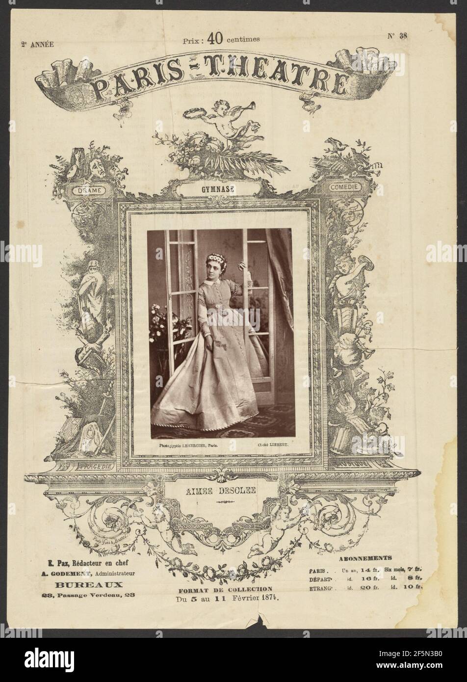 Paris Theatre: Aimee Desolee. Alphonse J. Liebert (French, 1827 - 1913 ...