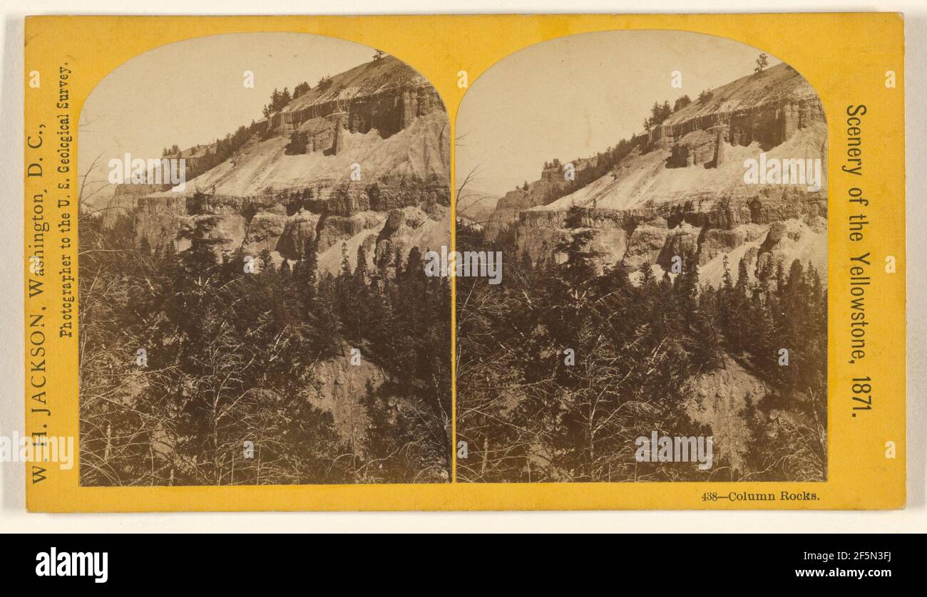 Column Rocks.. William Henry Jackson (American, 1843 - 1942 Stock Photo ...