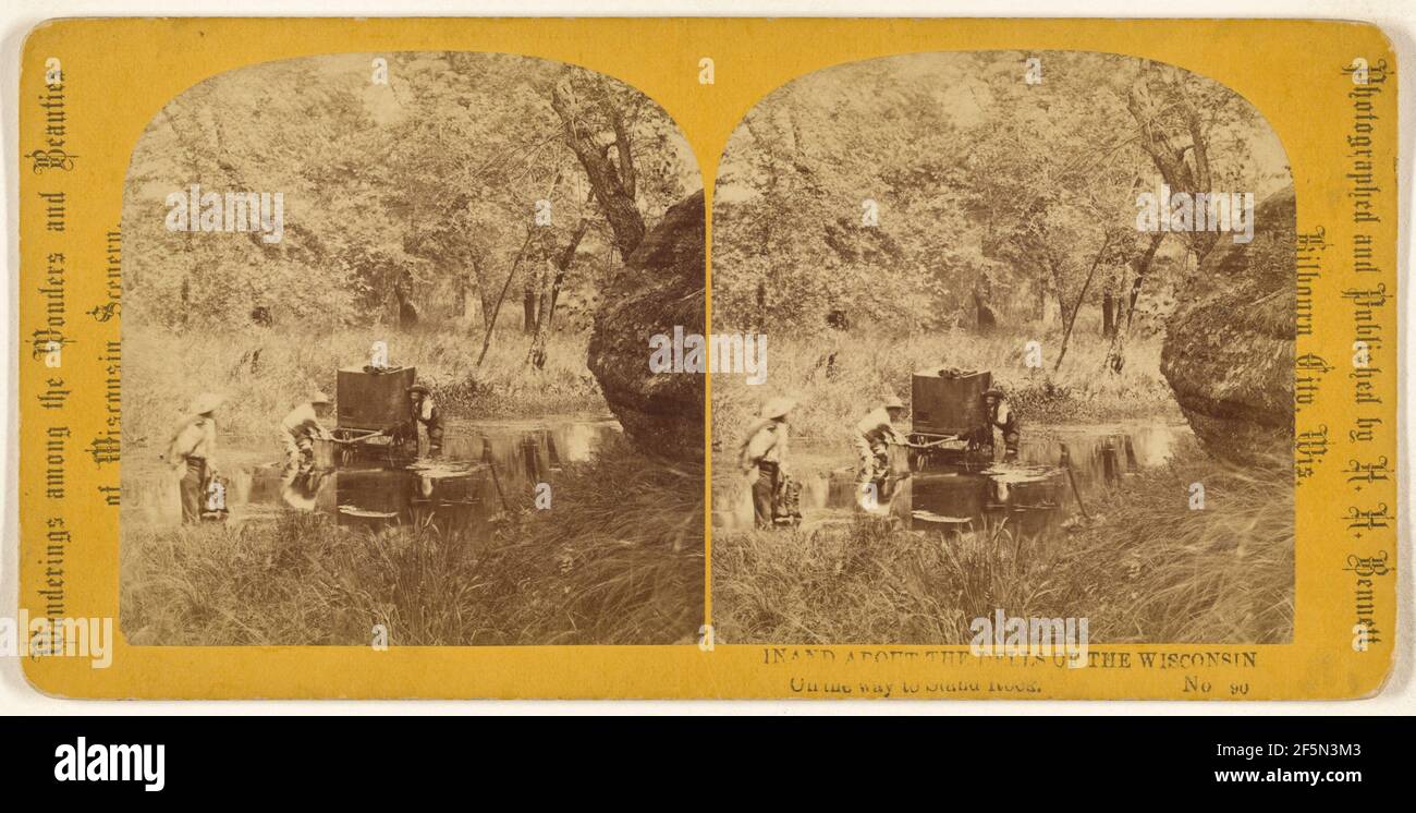 On the way to Stand Rock. Wisconsin Dells. Henry Hamilton Bennett ...