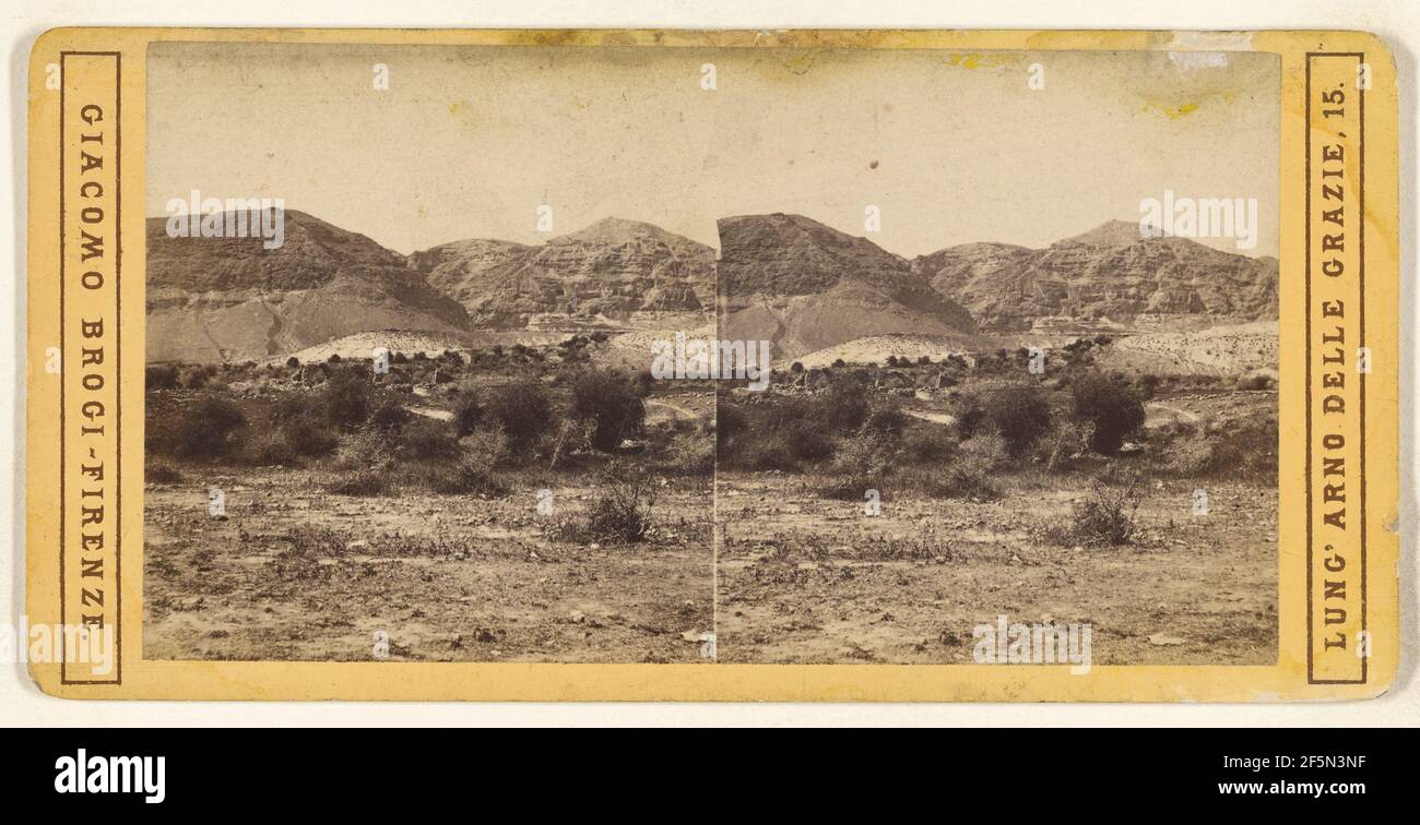 Gerico (Palestina) Monte della Quarentena.. Giacomo Brogi (Italian ...