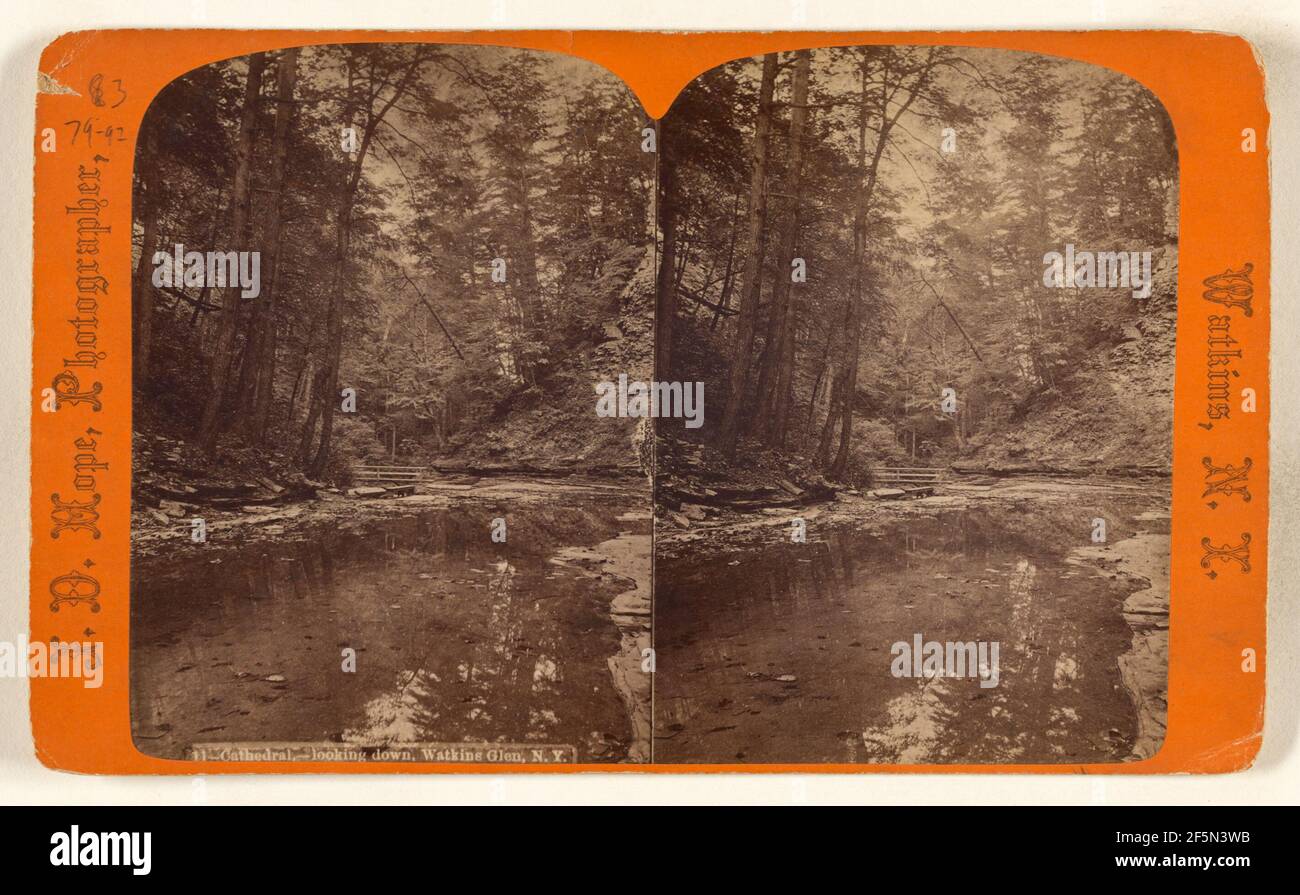 Cathedral, - looking down, Watkins Glen, N.Y.. James Douglas Hope ...
