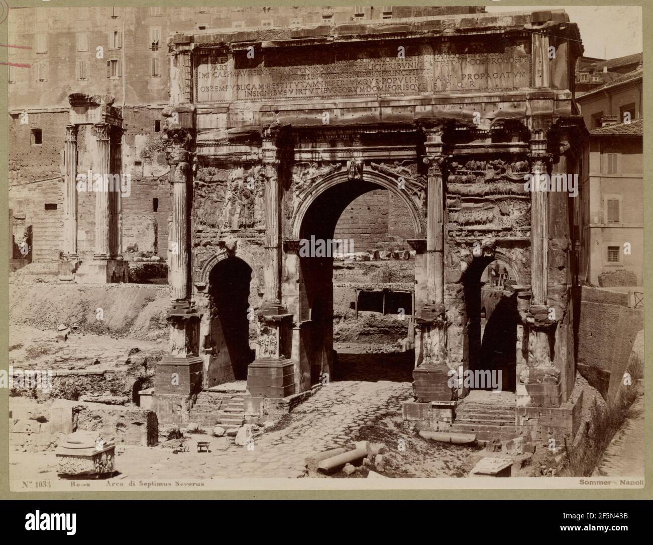 Rome, Arch of Septimus Severus. Giorgio Sommer (Italian, born Germany ...
