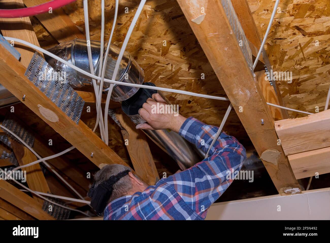 Remodelling home the installation in central conditioning a ceiling ...