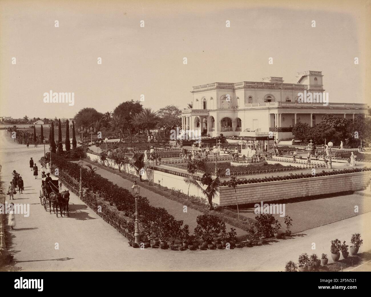 Bashirbagh Palace. Lala Deen Dayal (Indian, 1844 - 1905 Stock Photo - Alamy