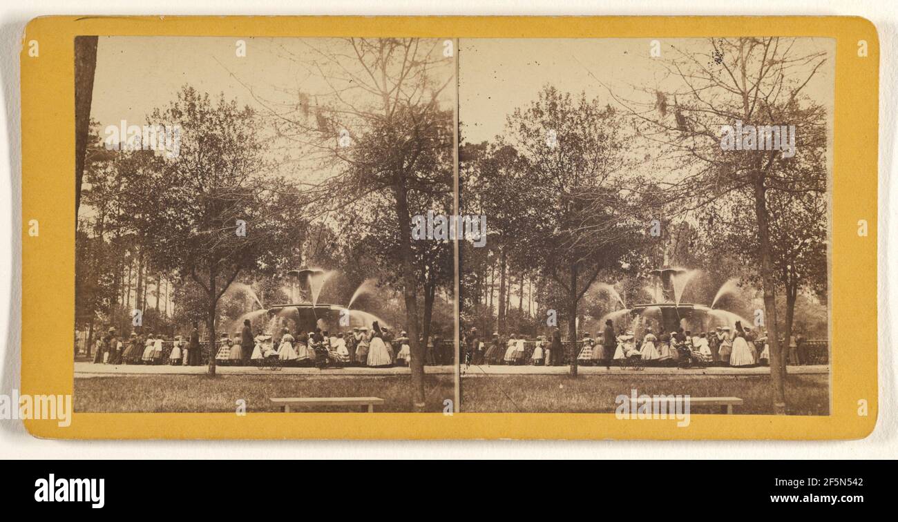 Fountain in the Park. Savannah, Georgia.. Jerome Nelson Wilson ...