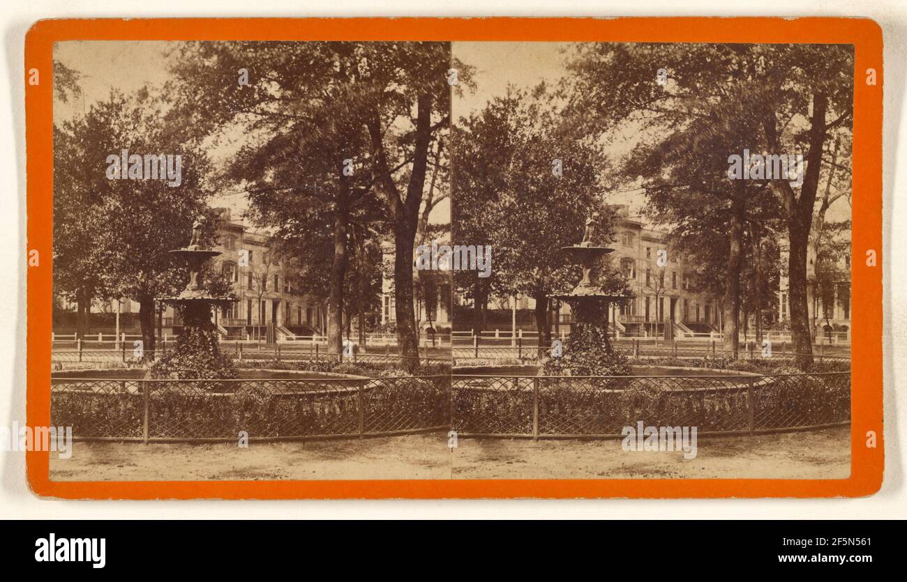 Chippewa Square, Savannah, Georgia. O. Pierre Havens (American, 1838 ...