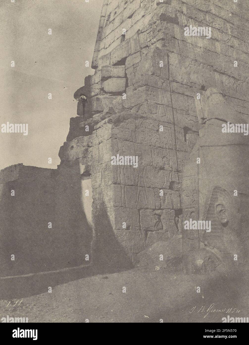 Louqsor. Sculptures Historiques du Pylône, Massif de Droite. John ...