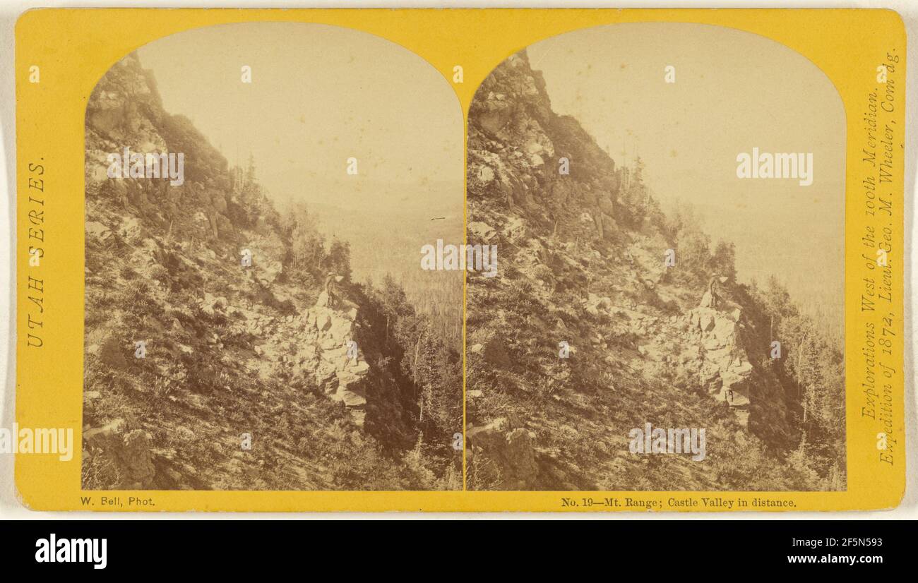 Mt. Range; Castle Valley in distance.. William H. Bell (American, 1830 ...