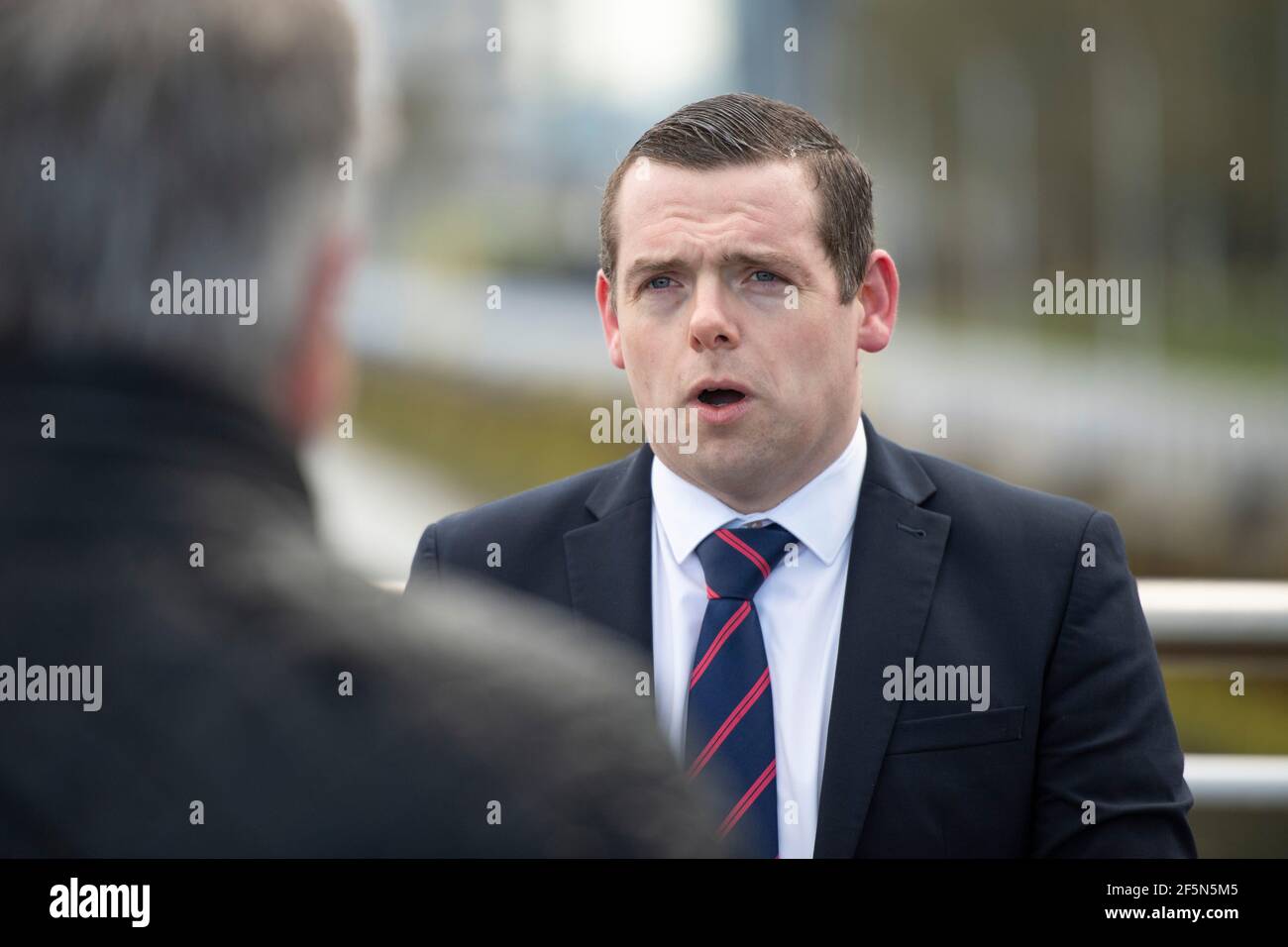 Douglas ross media interview hi-res stock photography and images - Alamy