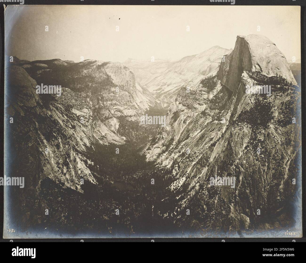 Tenaya Canyon from Glacier Point, Yosemite. George Fiske (American ...
