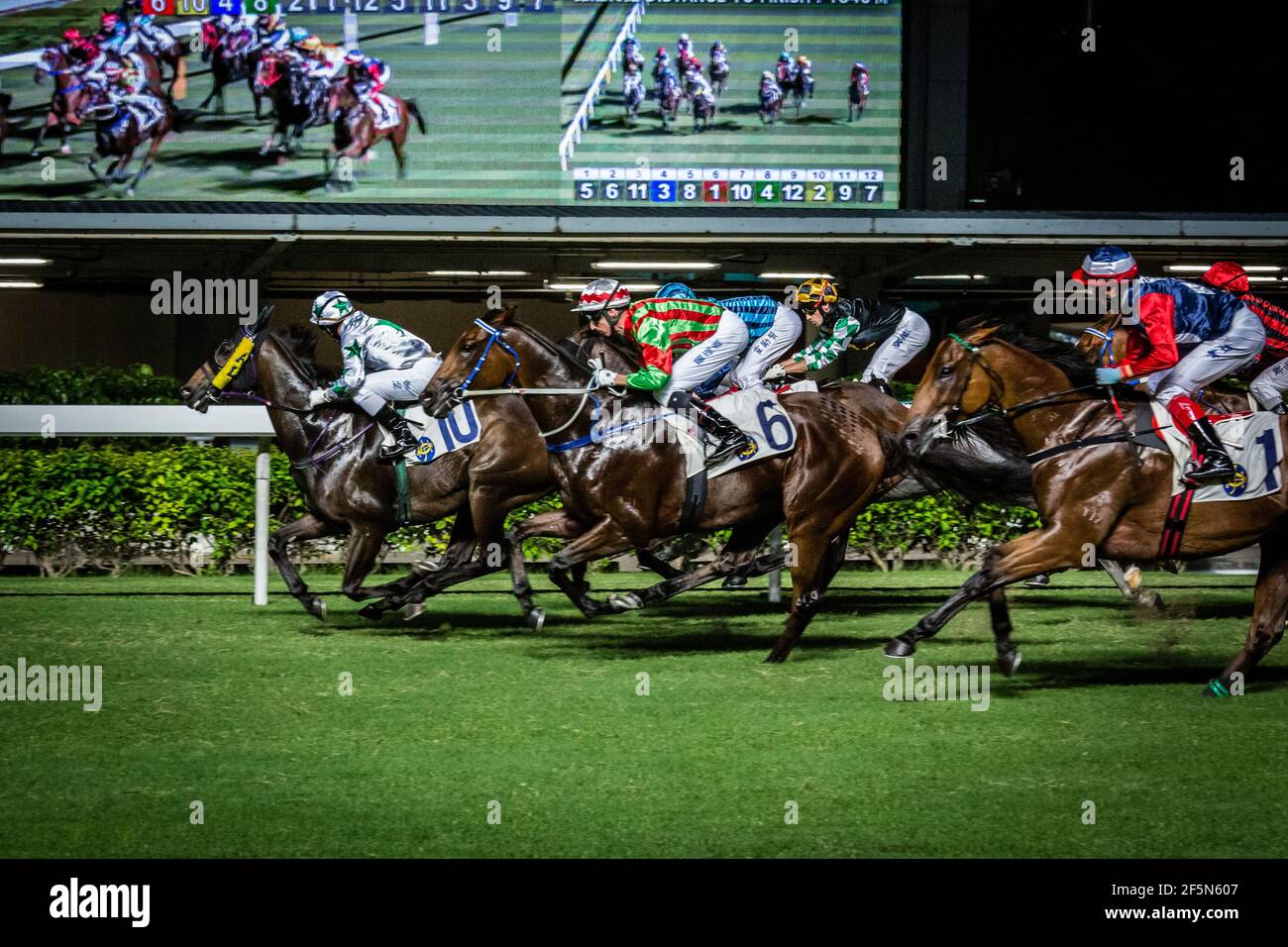 Horse racing night hong kong hi-res stock photography and images - Alamy