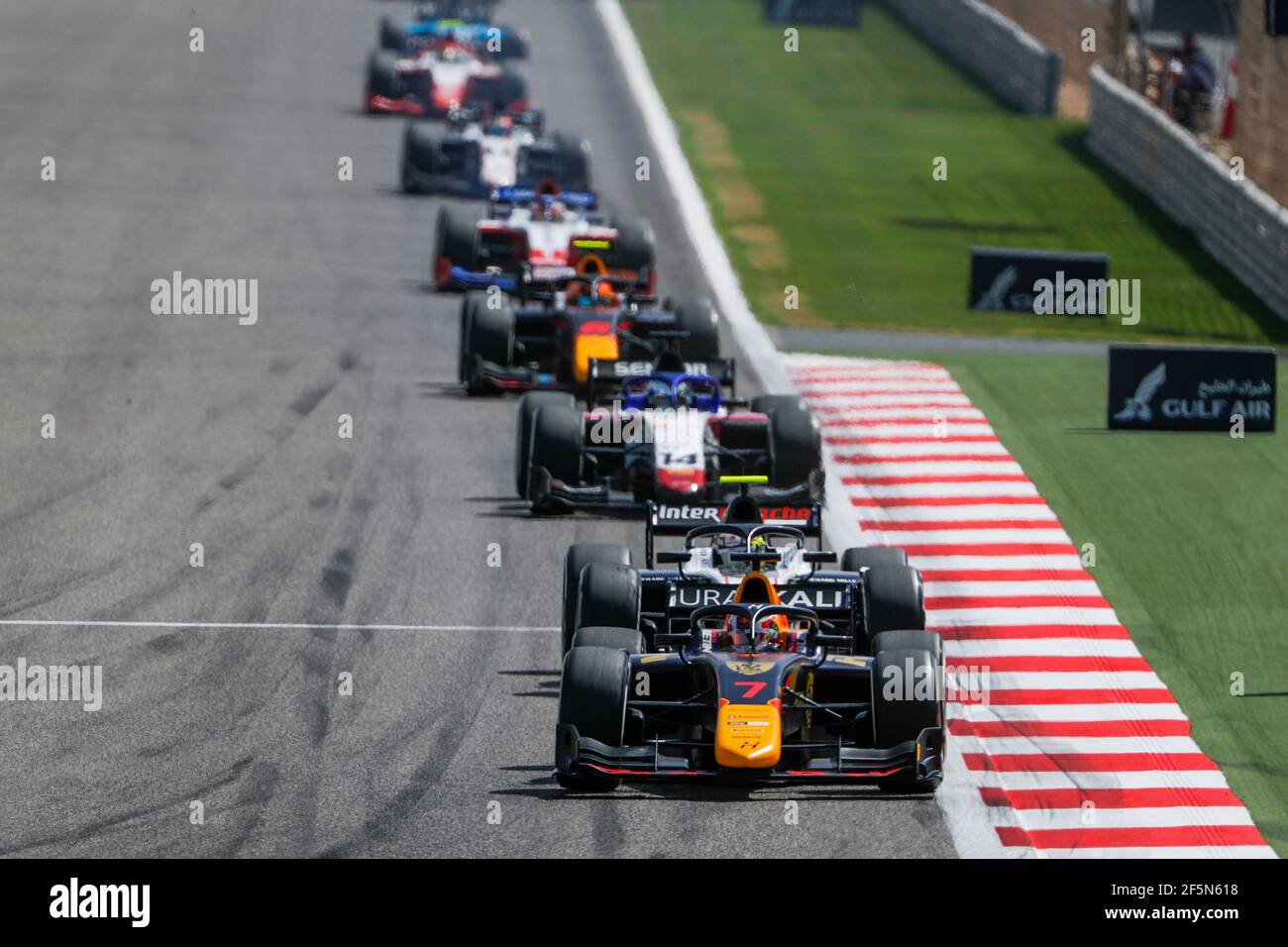 Sakhir, Bahrain. 27th Mar, 2021. 07 Lawson Liam (nzl), Hitech Grand ...
