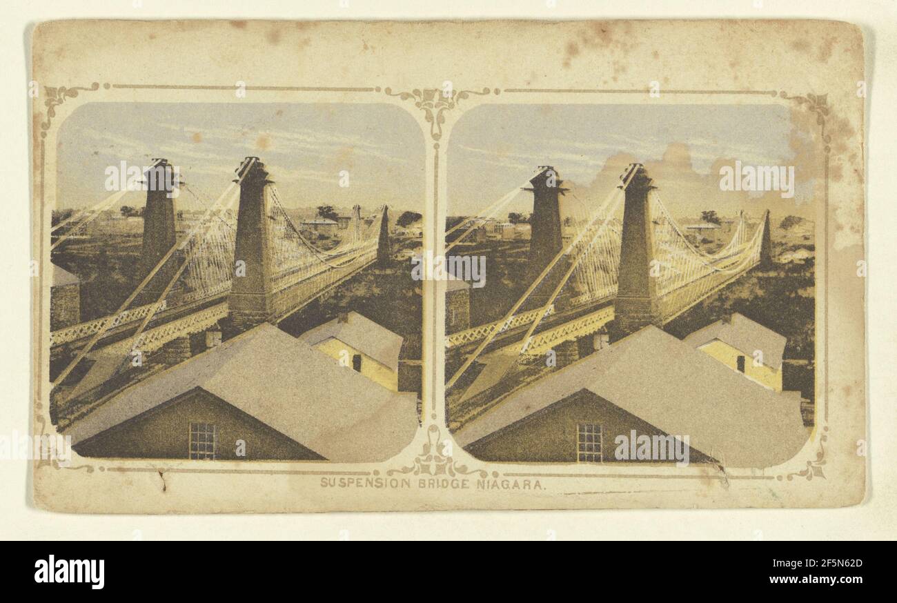 Suspension Bridge Niagara.. Attributed to London Stereoscopic Company ...