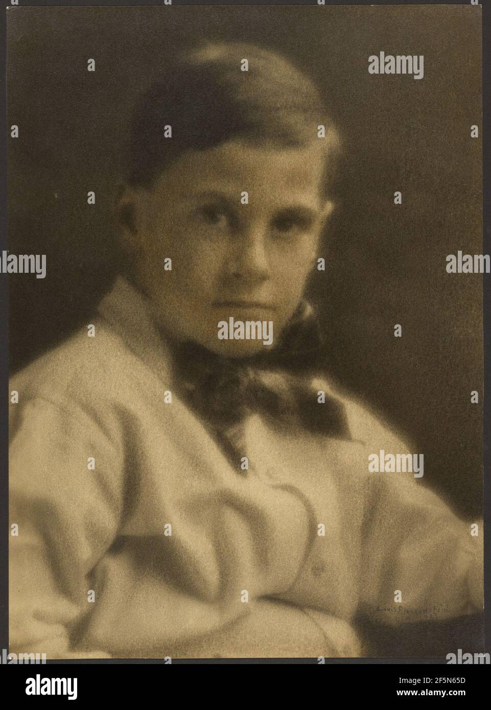 Portrait of a Boy in Bow Tie. Louis Fleckenstein (American, 1866 - 1943 ...