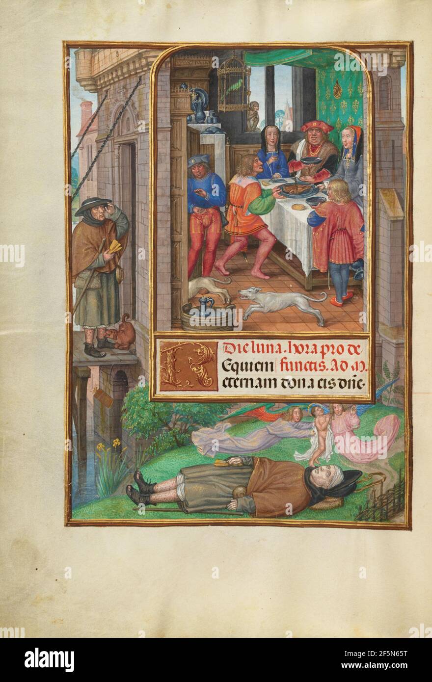 The Feast of Dives. Master of James IV of Scotland (Flemish, before ...