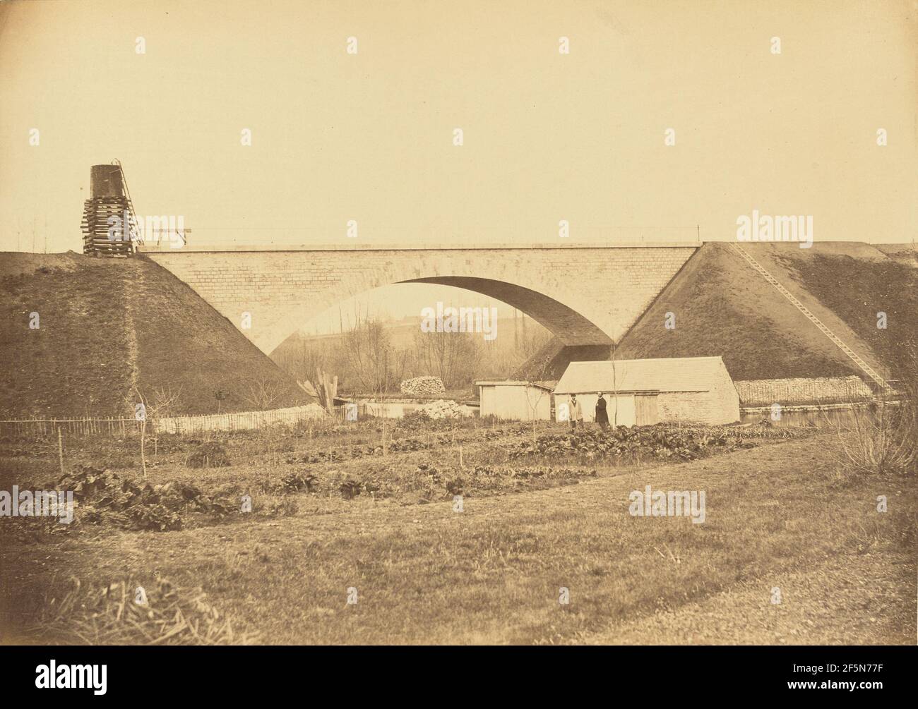 Viaduc sur L'Essonne à Briarres (Loiret). Auguste Hippolyte Collard ...