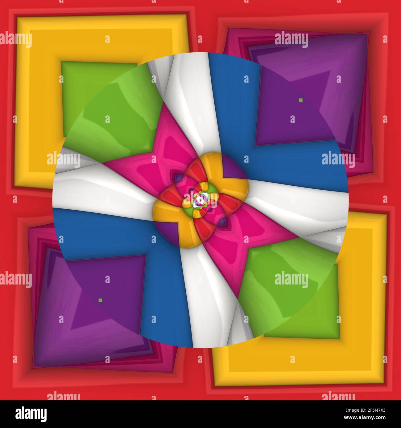 3D render of plastic puffs background tile with embossed abstract ...