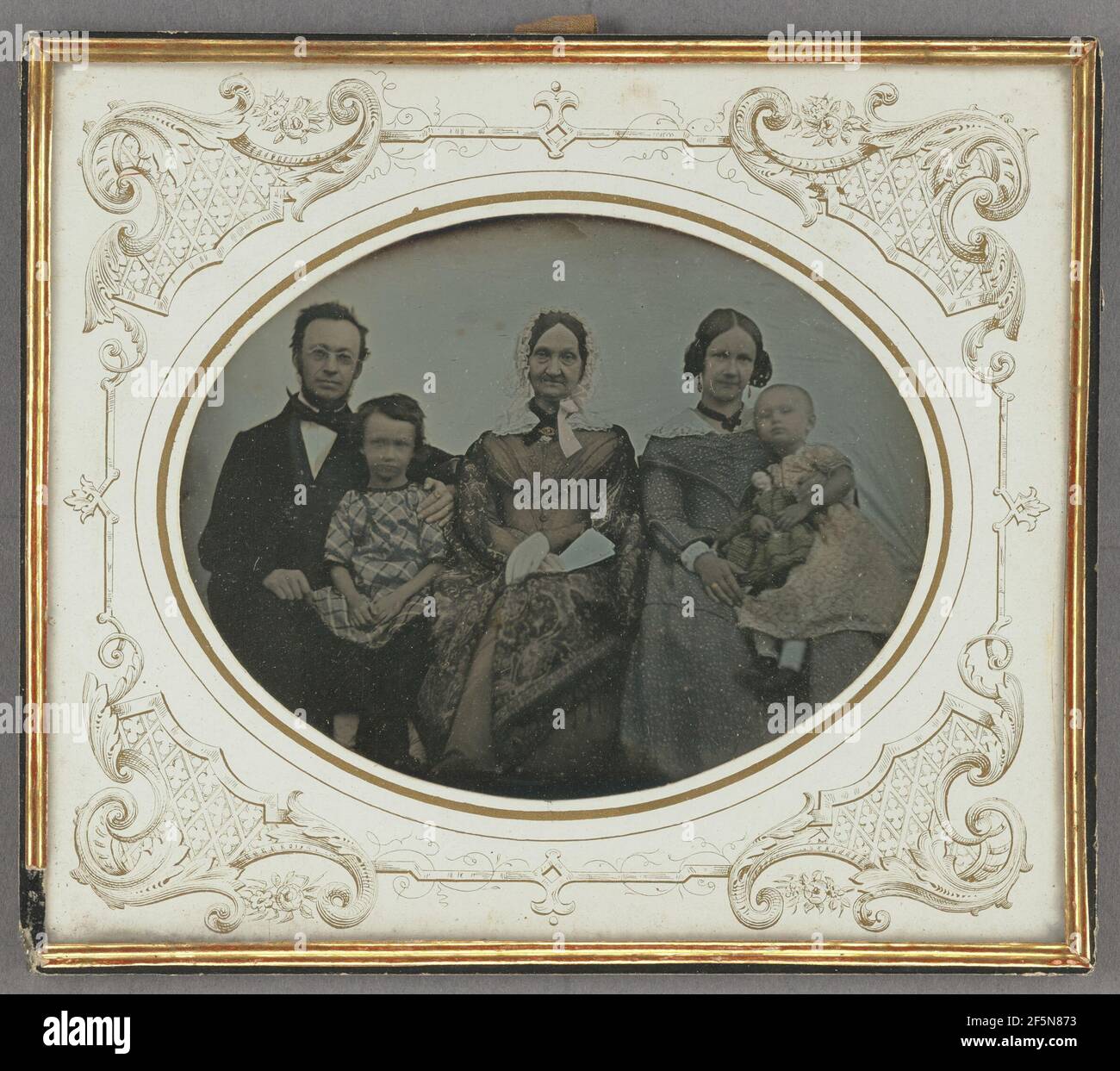 Portrait of a German Family. Unknown maker, German Stock Photo - Alamy