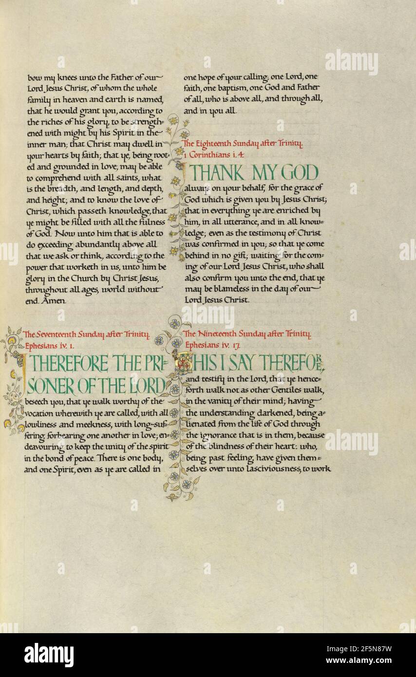 Decorated Text Page. Madelyn Walker (English, active 1930s Stock Photo ...