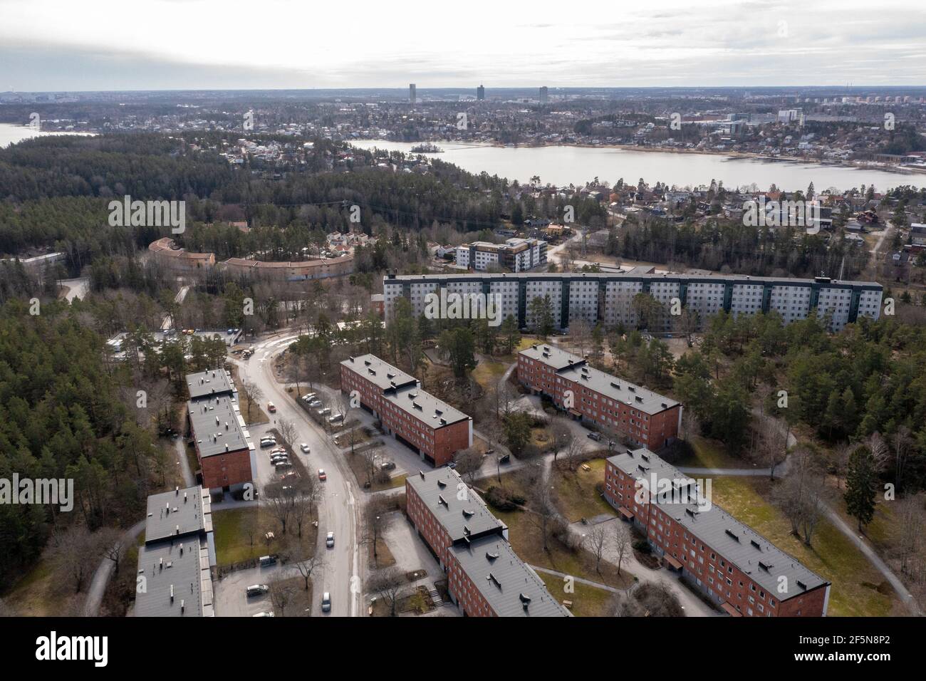 View of Edsberg, Sollentuna Stock Photo - Alamy