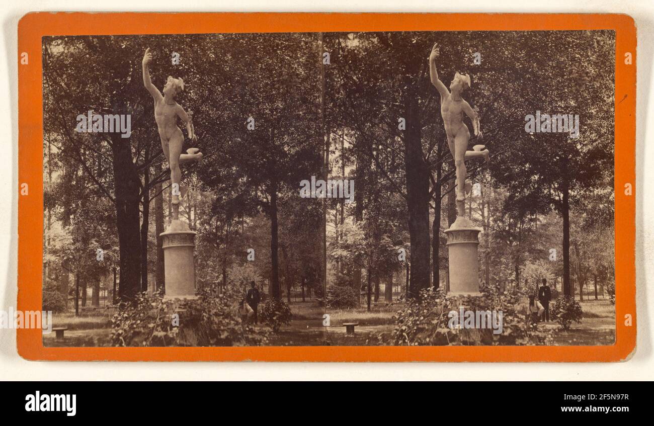 Statue of Mercury in a park, Savannah, Georgia. O. Pierre Havens ...